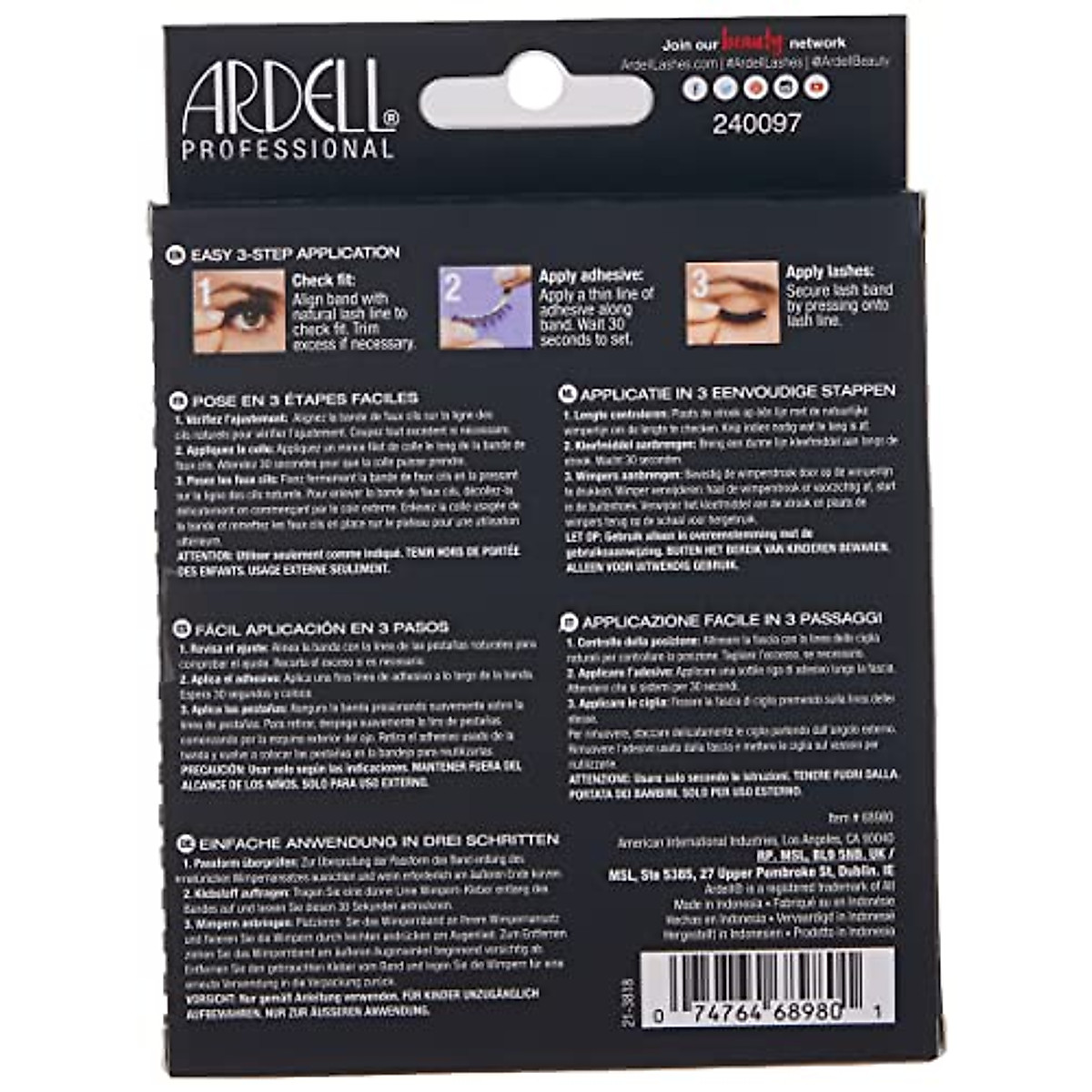 Ardell 5 Count Wispies Black Strip Lashes