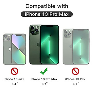 JETech Full Coverage Screen Protector for iPhone 13 Pro Max 6.7-Inch, Black Edge Tempered Glass Film with Easy Installation Tool, Case-Friendly, HD Clear, 3-Pack