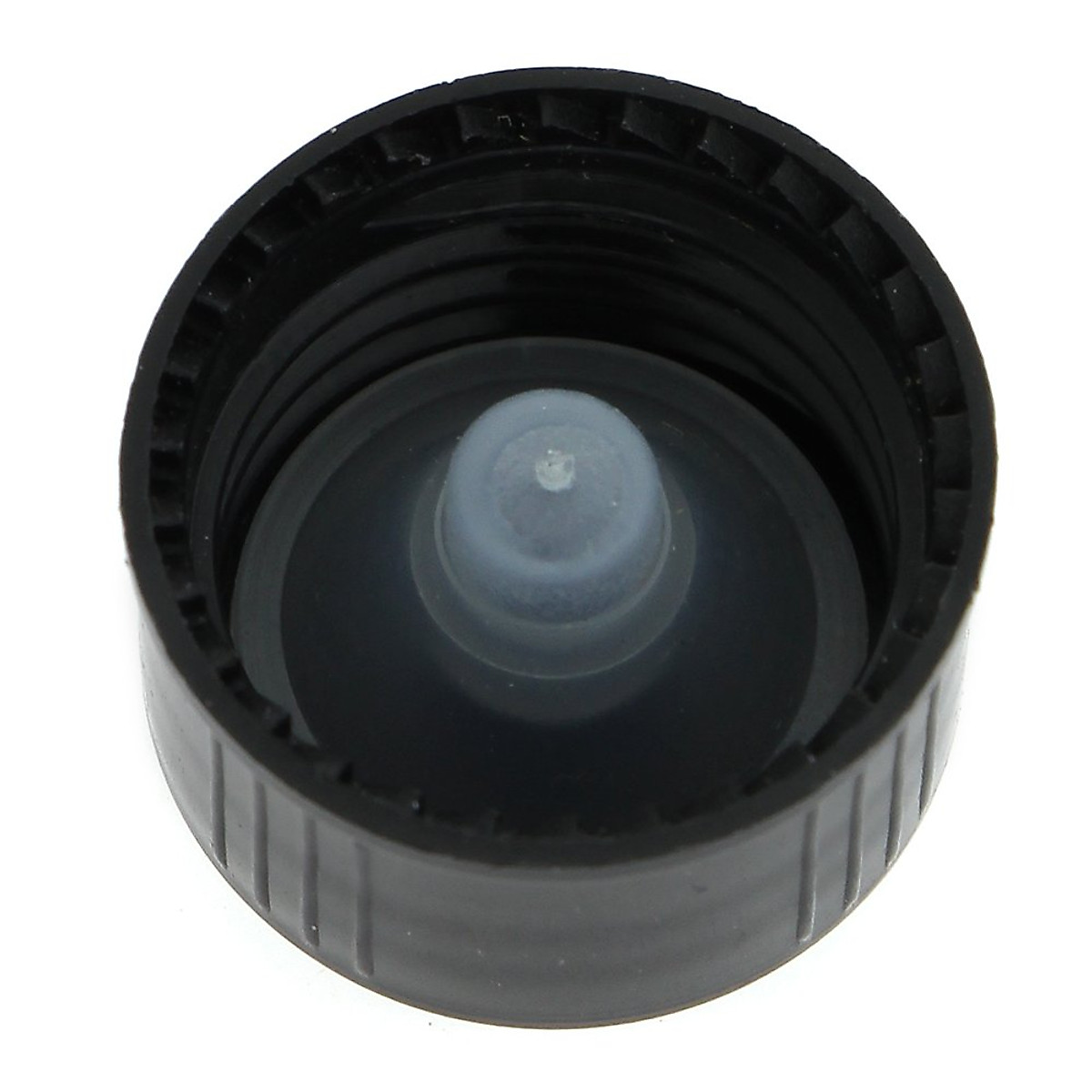 AURA VARIETY 24 Pack Boston Round 1 OZ 30 ML Amber Glass Bottles with Poly Cone Lined Black CAPS