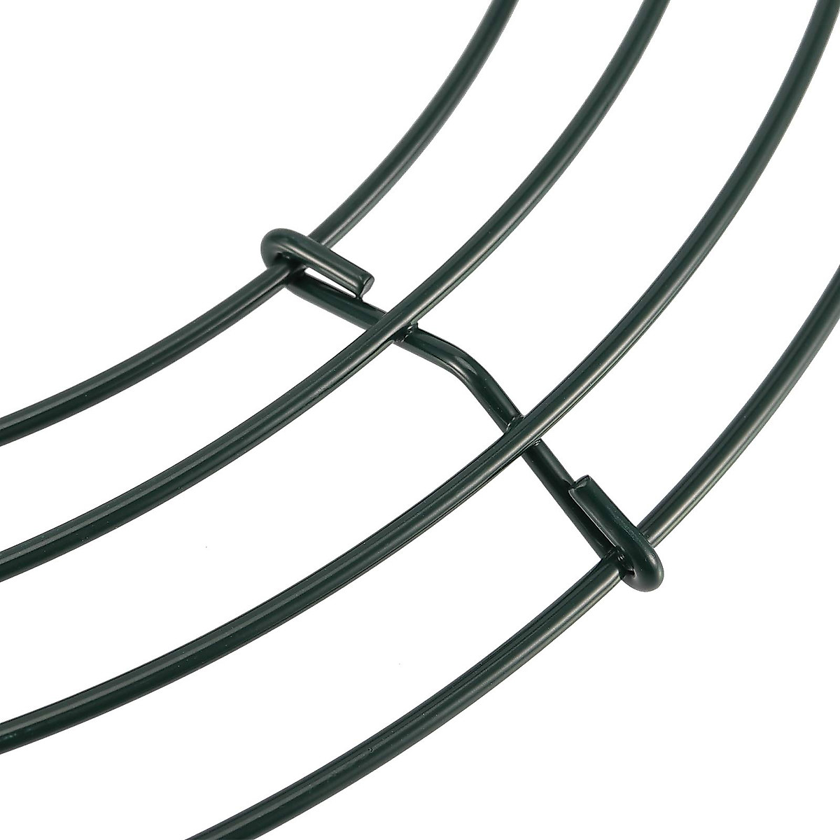 Wire Wreath Frame, ZEONHAK 20 Pack 10 Inches Round Metal Wreath Frame, Wire Wreath Rings for Wedding, Holidays, Home Party Garden Decorations, Valentines, Dark Green