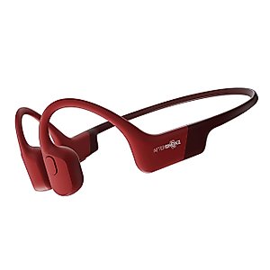 Aftershokz Aeropex (Rebranded as Shokz OpenRun) - Open-Ear Bluetooth Bone Conduction Sport Headphones - Sweat Resistant Wireless Earphones for Workouts and Running - Built-in Mic