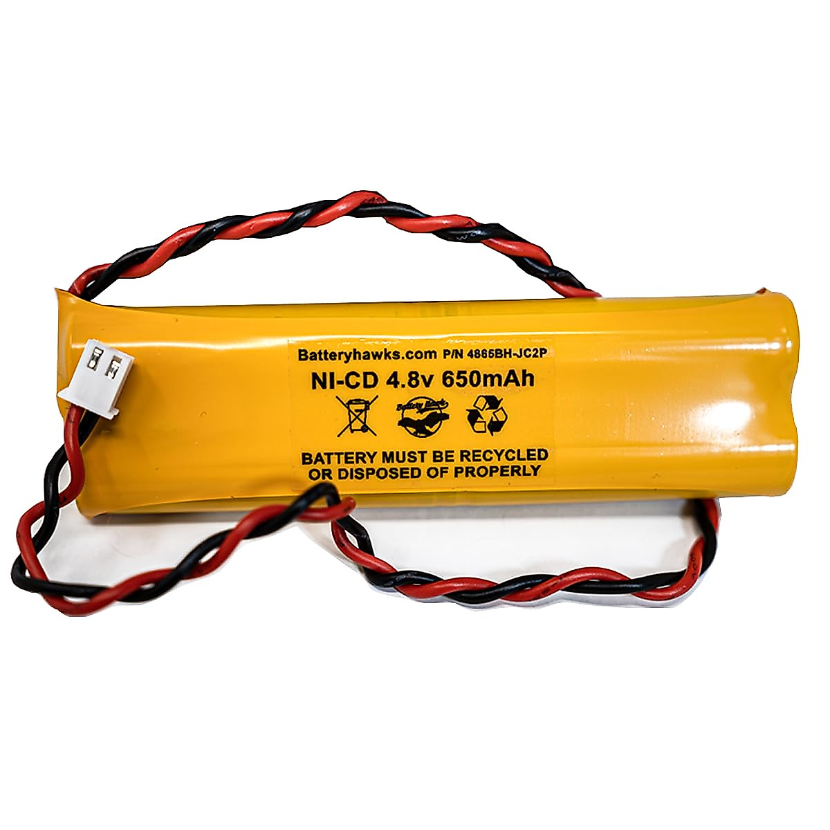 E1021R All Fit EJW-NI-CAD D-AA650Bx4 BYD D-AA650B 4.8v 650mah Ni-CD AA Battery Pack Exit Sign Emergency Light Fire Exit