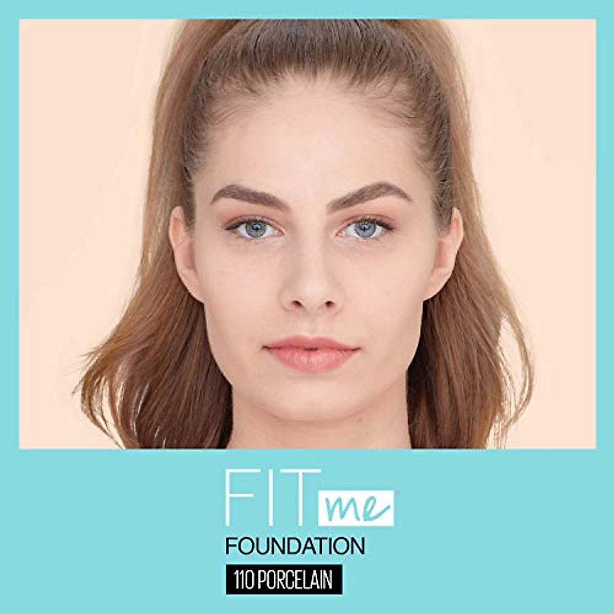 Maybelline Fit Me Matte + Poreless Liquid Foundation Makeup, Porcelain, 2 COUNT Oil-Free Foundation