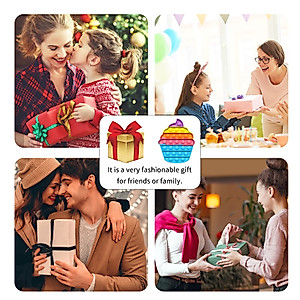 Push Pop Fidget Toy, Easter Basket Stuffers Toddler Toys,Fidget Toys for Sensory Kids and Stocking Stuffers for Kids Learning Toys, Stress Relief Sensory Toy for Kids and Adults ADHD ADD Autism