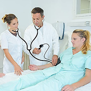 Ever Ready First Aid Deluxe Dual-Head Teaching Stethoscope for Medical Training, Nursing Students and Teachers – Black