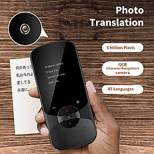 Language Translator Device Supports Offline Translation Assistance Super Accuracy Online Translation Audio Memo Camera Translation,106 Languages Two Way Translation for Travelling Learning Business