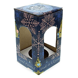 1891 Memory of Azov Royal Glass Egg Ornament 4 Inches