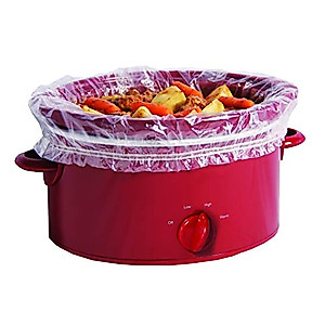 PanSaver Slow Cooker Liners with a Sure Fit Band, 4 Count, fits 3 qt to 6.5 qt