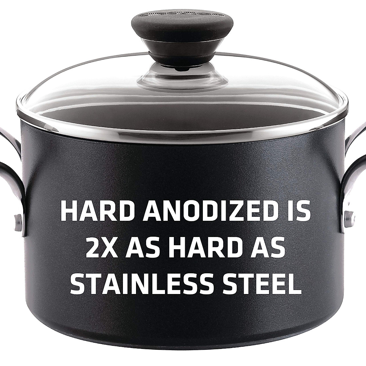 Circulon Acclaim Hard Anodized Nonstick Casserole Dish/ Casserole Pan / Dutch Oven with Lid - 5 Quart, Black