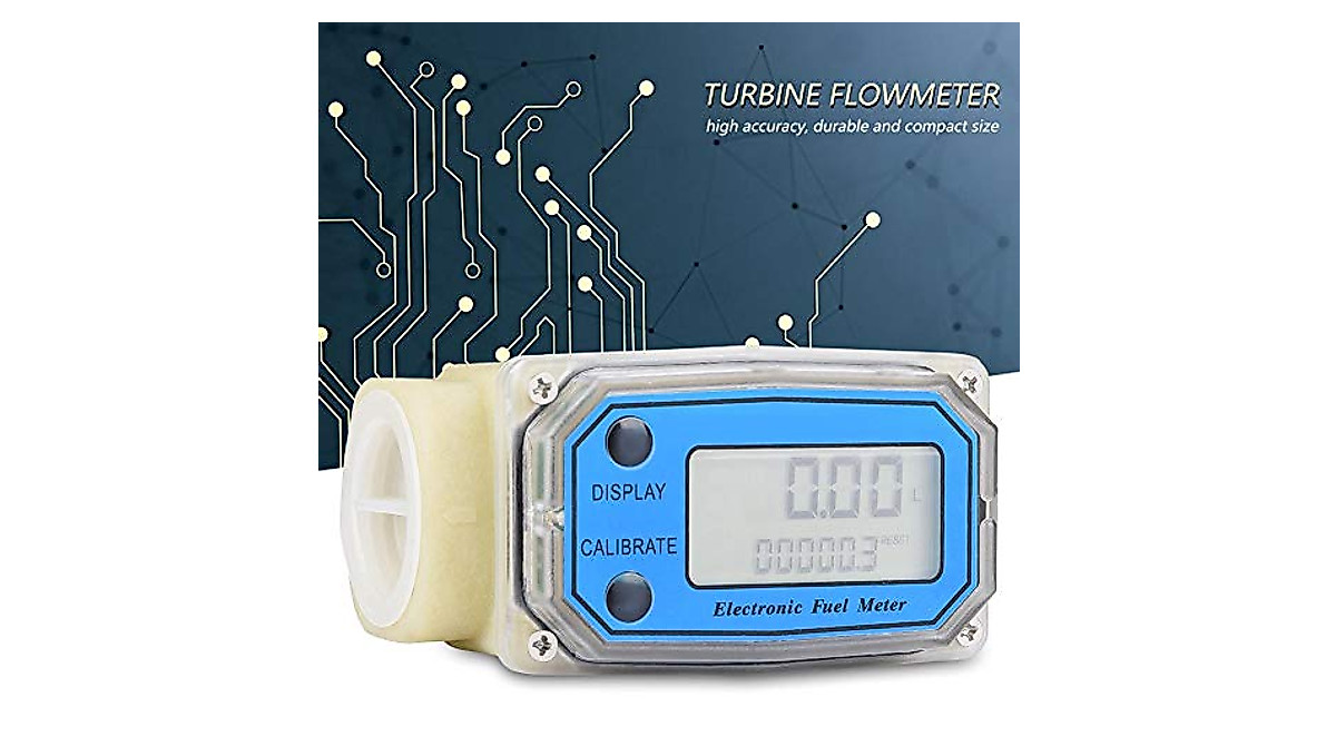 Flow Meter Inline Digital Display – Precise 1-Inch Chemical Water Fuel ...