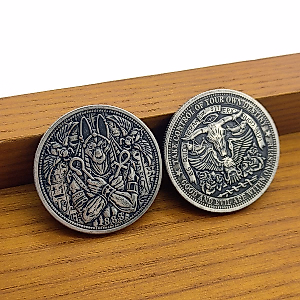 Egyptian Myth Azrael Anubis Werewolf Hobo Nickel Antique Silver Collection Challenge Coin Satan Series