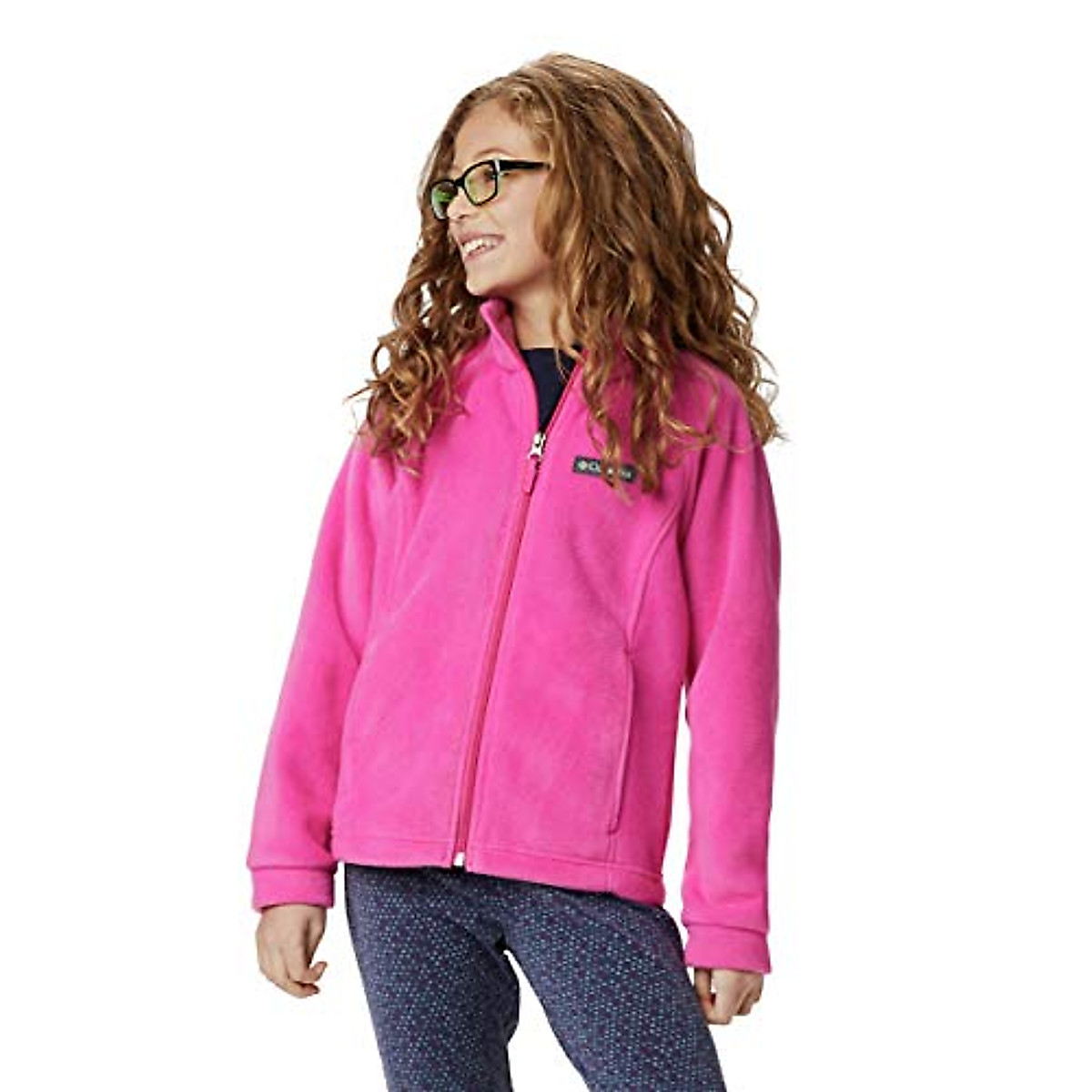 Columbia unisex-baby Benton Springs Fleece Jacket, Pink Ice, 2T