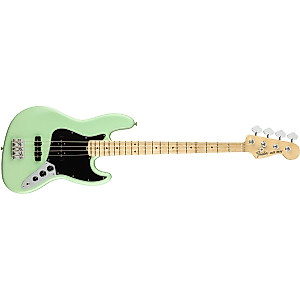 Fender American Performer Jazz Bass, Satin Surf Green, Maple Fingerboard