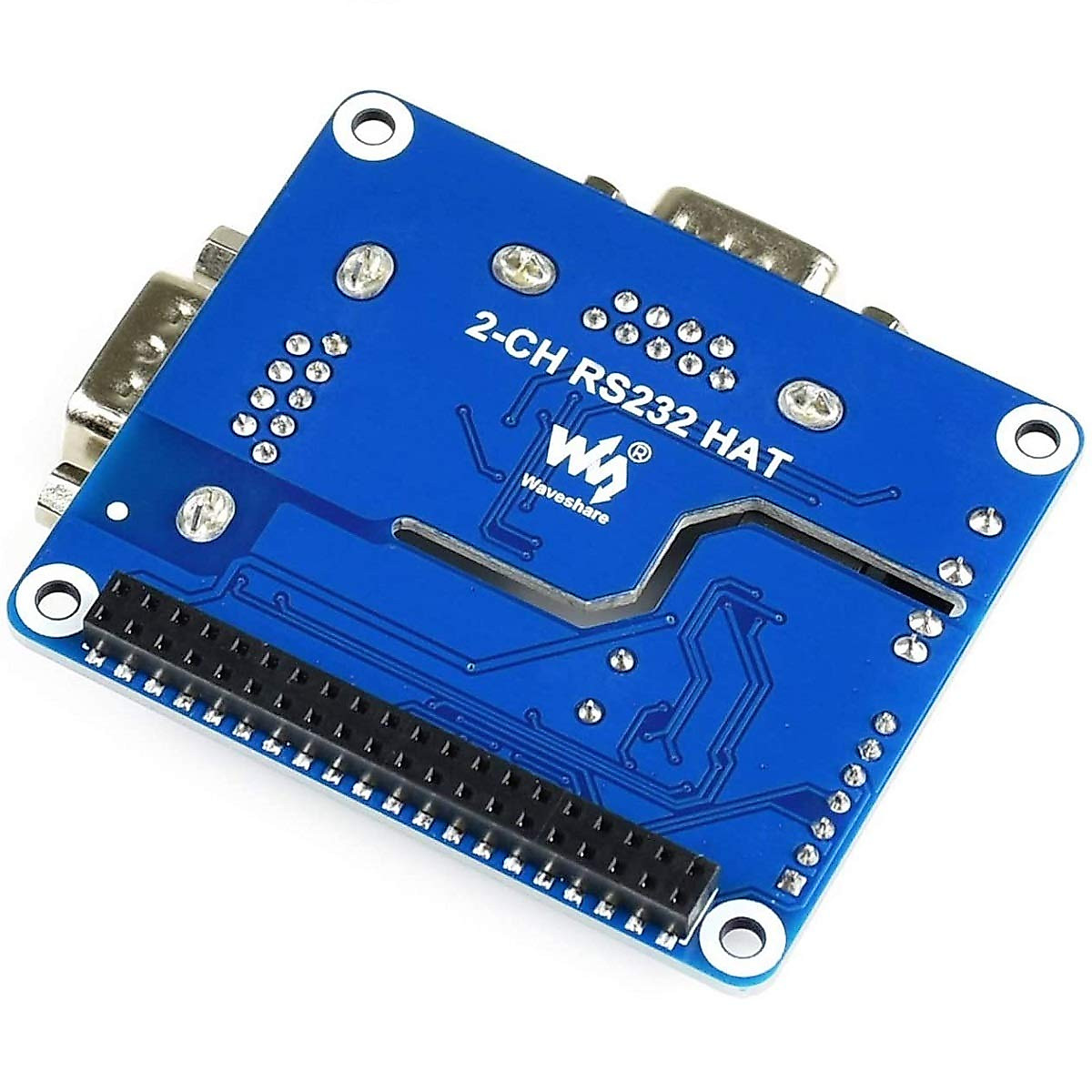 waveshare 2-Channel Isolated RS232 Expansion HAT for Raspberry Pi Model 4 B/3B+/3B/2B/B+/A+/Zero/Zero W Adopts SC16IS752+SP3232 Combination, Converts SPI to RS232, Data Rate up to 921600bps