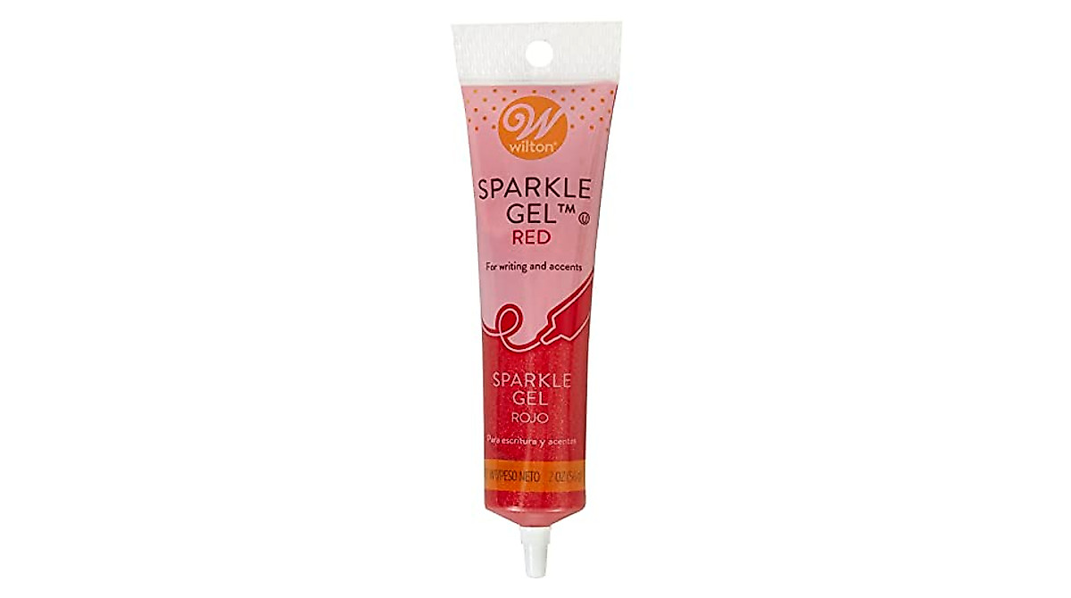 Wilton Red Sparkle Gel Icing Dispenser - Effortless Decorating
