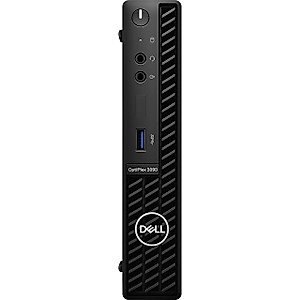 Dell OptiPlex 3000 3090 Desktop Computer - Intel Core i3 10th Gen i3-10105 Quad-core (4 Core) 3.70 GHz - 8 GB RAM DDR4 SDRAM - 256 GB M.2 PCI Express NVMe SSD - Micro PC - Black