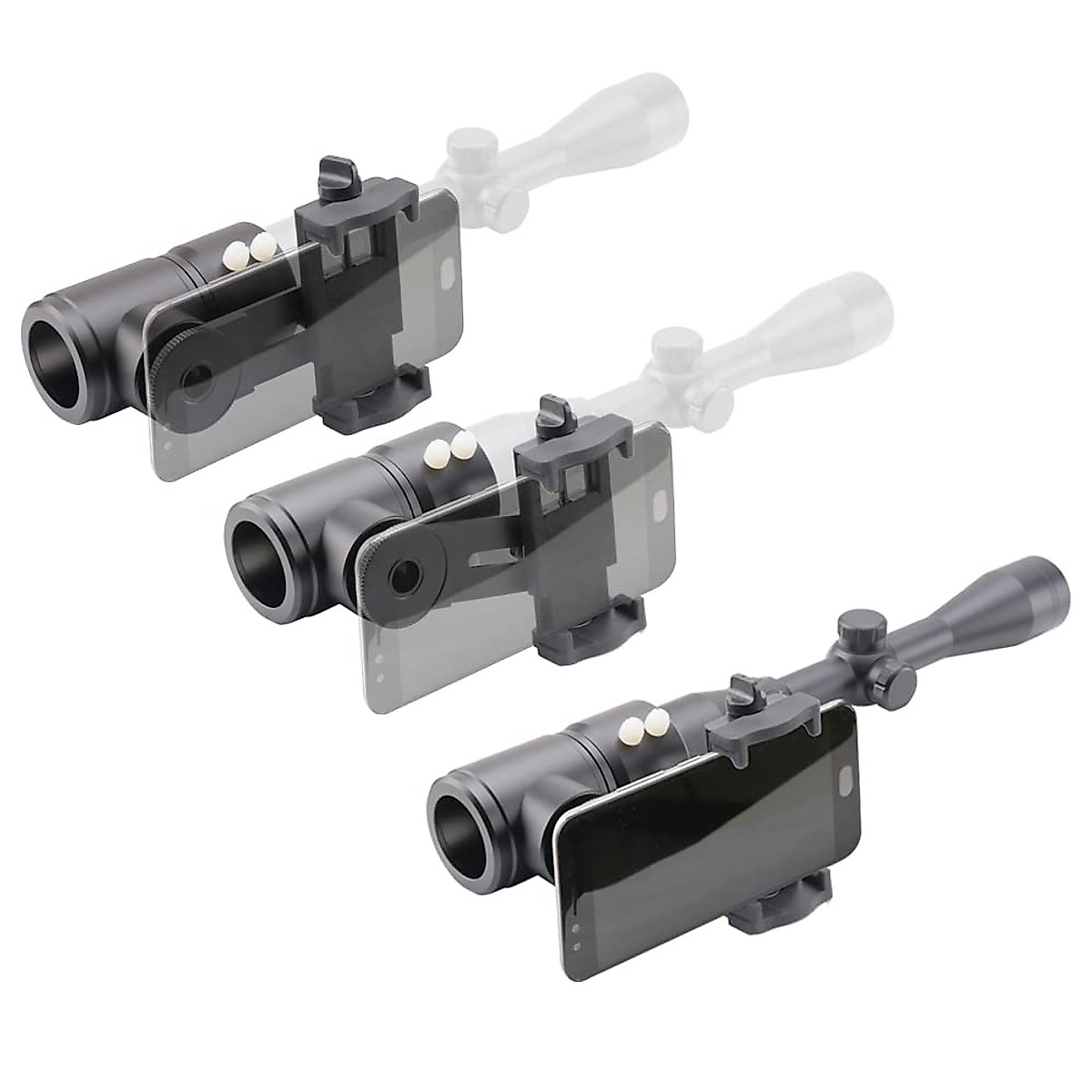 Starboosa Rifle Scope Mount Camera Adapter - Smartphone Camera Adapter for Hunting & Birding -90 Degree Angle - Dual Angles for Sighting and Aiming - Outdoor Shooting