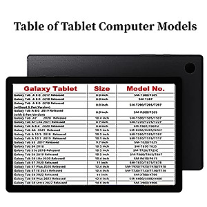MEOORHE Comfortable Business Leather Tablet Case for Samsung Galaxy A7 Lite A8 A 10.1 Slim and Light Design Folio Adjustable Support Protector Cover(Light Blue,A7 Lite 8.7 2021 T220)