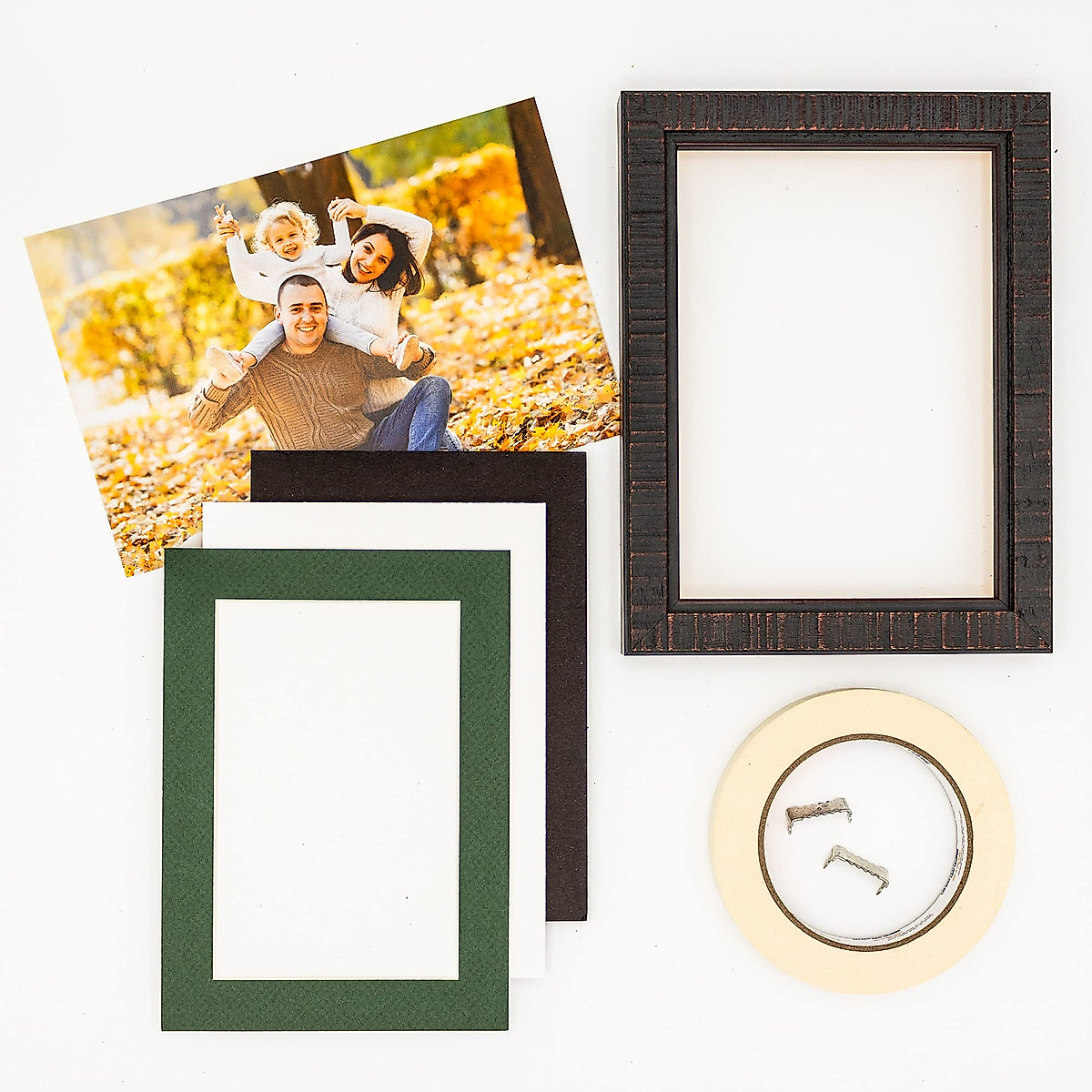 4x6 Mat for 5x7 Frame - Precut Mat Board Acid-Free Show Kit with Backing Board, and Clear Bags Hunter Green 4x6 Photo Matte Made to Fit a 5x7 Picture Frame Matboard for Framing, Pack of 100 Mats