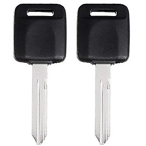 ECCPP Replacement fit for Uncut Transponder Ignition Car Key for Nissan Series NI04T (Pack of 2)