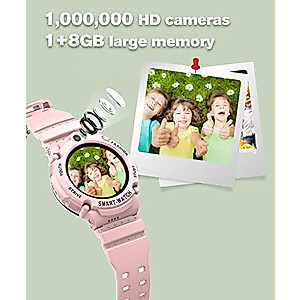 PTHTECHUS Kids Smart Watch with SIM Card, 4G GPS Tracker Watch for Kids, Combines Phone Video Voice and Wi-Fi Call, Wrist Watch Suitable for 8-16 Boys Girls Birthday Gifts