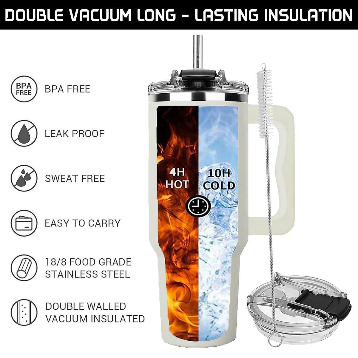 FROOBLEQUIRK 40oz Stainless Steel Tumbler - Insulated Water Bottle, Miss to Mrs Cup, Bridal Shower & Engagement Gift, Wedding & Bachelorette Party Present