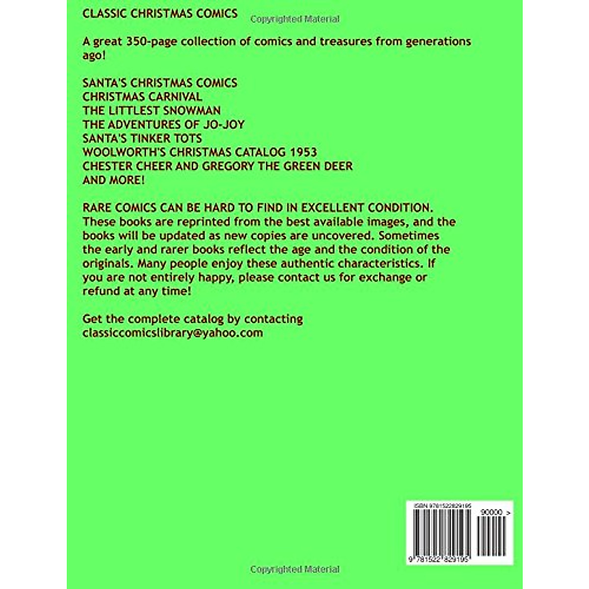 Classic Christmas Comics: Classic Comics Library #94: A Giant Collection Of Christmas Treasures From the 1940s & 1950s -- 350 Pages!