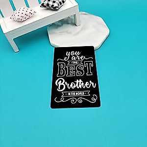 Brother Gifts Christmas Birthday Gifts for Brother Engraved Wallet Card for Brother Fathers Day Thanksgiving Day Gifts Brother Gifts from Sister Brother