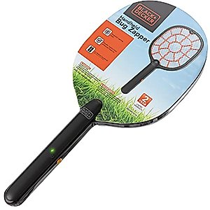 BLACK+DECKER Electric Fly Swatter & Fly Zapper- Bug Zapper Racket Indoor & Outdoor- Handheld, Heavy- Duty Mosquito Swatter, Battery- Powered, Non- Toxic Safe for Humans & Pets Fly Swatters