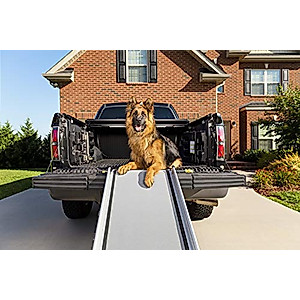 PetSafe Happy Ride Extra Long Telescoping Dog Ramp for Cars, Trucks, SUVs & Minivans - Extends 47 to 87 Inches - Portable Pet Ramp for Large Dogs - Aluminum Frame Weighs 18 lb, Supports up to 300 lb