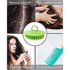 Hair Scalp Massager Shampoo Brush, 6 Pcs Scalp Brush Shower, Soft Scalp Scrubber for Dandruff, Scalp Exfoliator for Adults, Children and Pets