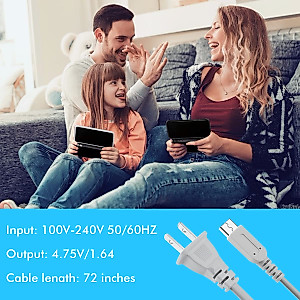 Charger for Wii U Gamepad, AC Adapter Power Cord Charging Cable Replacement for Nintendo Wii U Gamepad