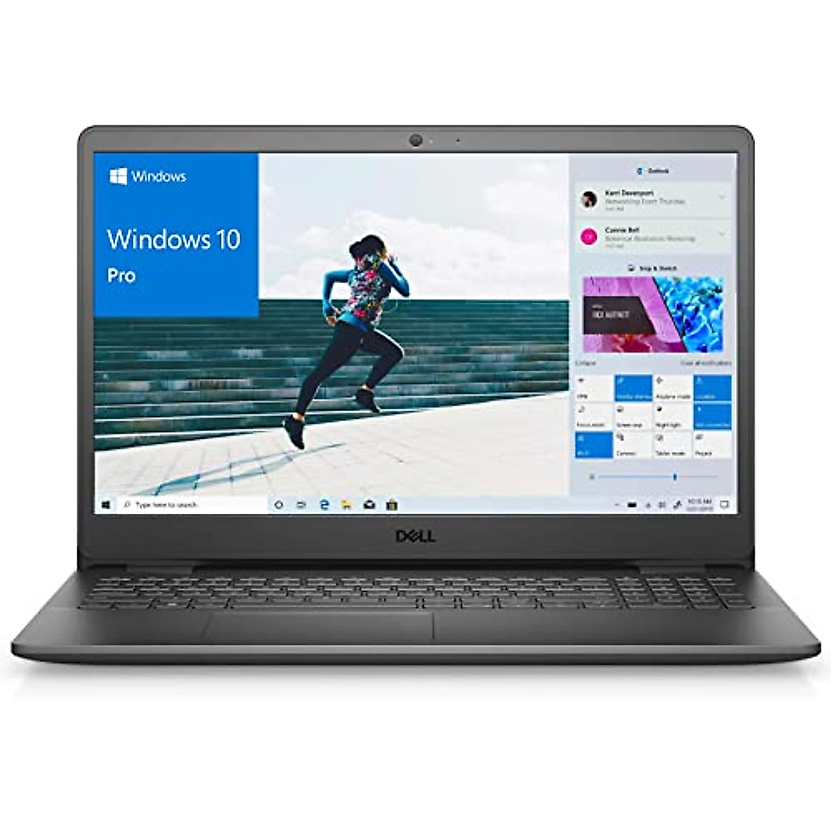 Dell Inspiron 15 15.6" Anti-Glare Windows 10 Pro Business Laptop Computer, AMD Athlon Silver 3050U Up to 3.2GHz, 4GB DDR4 RAM, 128GB PCIe SSD, 802.11ac WiFi, Bluetooth 4.1, Webcam, HDMI, Gray