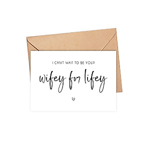 Emily gift I Cant Wait To Be Your Wifey For Lifey Wedding Day Card From Bride For Groom - Love Card