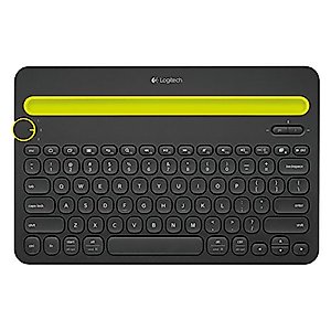 Logitech 920-006342 Bluetooth Multi-Device Keyboard K480 - Wireless Connectivity - Bluetooth - English, French - QWERTY Layout - Computer, Tablet, Smartphone - Black (Renewed)