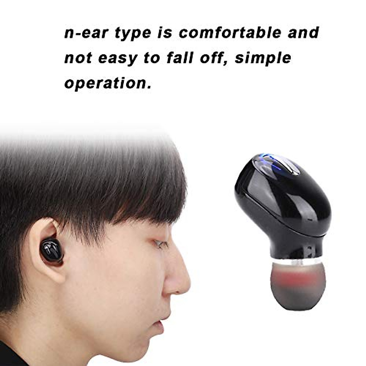 Wireless Headphones, Wireless Bluetooth Earbuds Bluetooth Earphone Wireless Ear Buds Wireless Earbuds, Workout Headphones for Sports Leisure for Fitness Driving(Black)