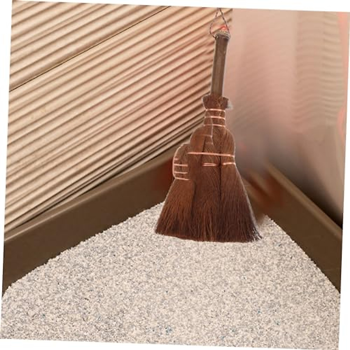 BCOATH 1 Set Pet Cleaning Tool Keyboard Cleaner Brush Household Cleaning Brush Desk Pets Cleaning Kit Pet Cage Cleaning Tool Pet Hair Cleaning Broom Mini Garbage Container Dog Wood Brown