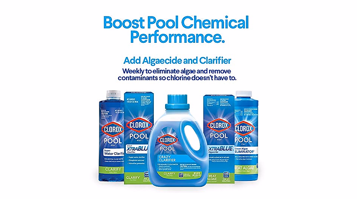 CLOROX Pool&Spa XtraBlue 1" Chlorinating Tabs, Kills bacteria (Perfect ...