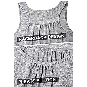 BLEVONH Tops to Hide Belly for Women Yoga Shirts for Women Loose Fit Laides Basic Running Tanks Banded Bottom Tops Athleisure Wear Pattern Blue XX-Large