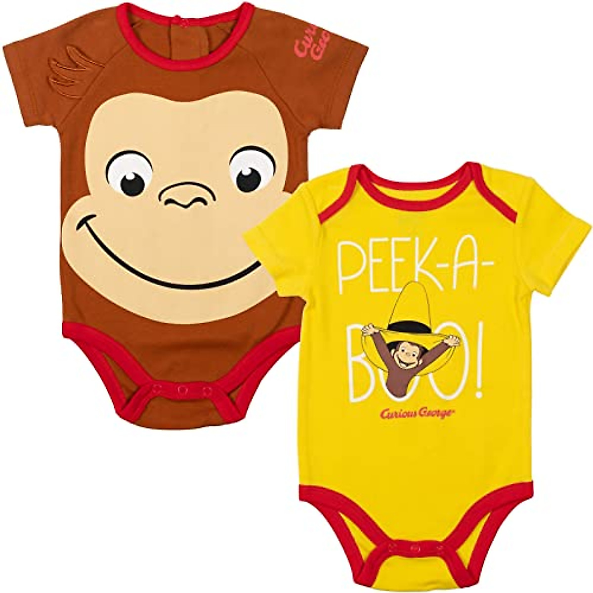 Curious George Welcome to the Universe Baby Baby Bodysuit (Pack of 2)