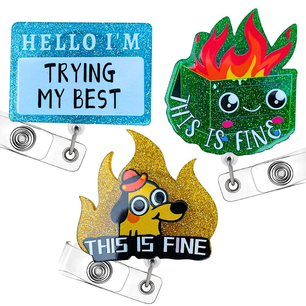 Funny Badge Reel Pack: Brighten Your Work Style