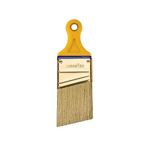 Wooster Brush Z3215-2 Shortcut Bristle Angle Sash Paintbrush, 2-Inch, 2 Inch, White,Yellow