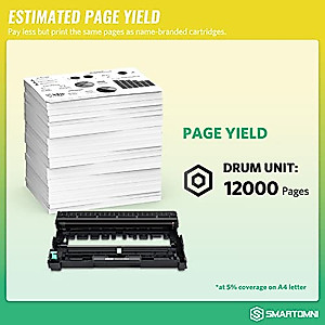 S SMARTOMNI Compatible DR-630 Drum Replacement for Brother DR630 Drum for Brother MFC- L2700DW L2740DW L2720DW L2707DW HL- L2300D L2340DW L2360DW L2380DW L2320D DCP L2540DW L2520DW Printer (No Toner)