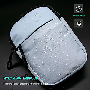 Long Keeper Mini Sling Bag - Men Women Small Waterproof Crossbody Bag Casual Phone Chest Bag for Travelling Hiking (Light Blue)