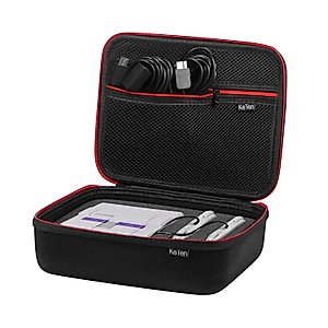 Keten Carry Case for SNES Classic Mini, Deluxe Travel Carrying Case Perfect Protection for Super Nintendo NES Classic Mini Console (2017), Fits for 2 Controllers and HDMI Cable Controller