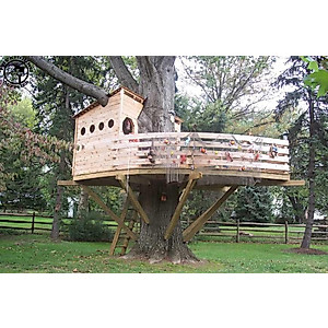The Pirate Ship © 1 Tree 2 Post Treehouse Plan