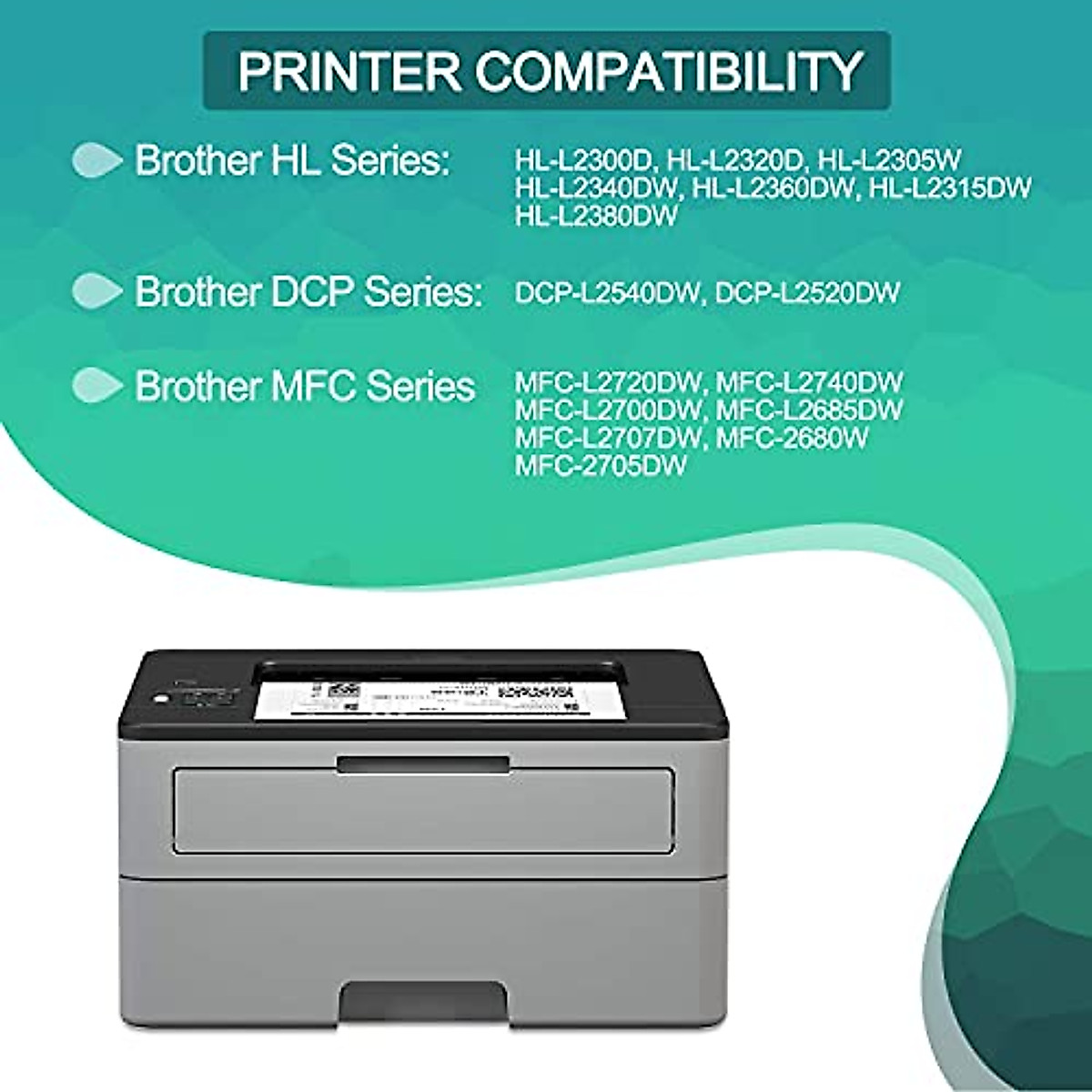 GREENBOX Compatible Toner Cartridge Replacement for Brother TN660 TN-660 TN630 TN-630 for Brother HL-L2300D DCP-L2520DW DCP-L2540DW HL-L2360DW HL-L2320D HL-L2380DW MFC-L2707DW Printer (4 Black)