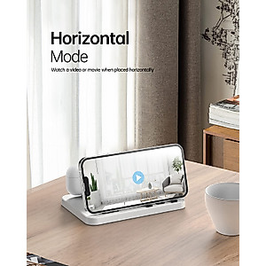 MODOCH 3 in 1 Charging Station for Apple Multiple Devices, Foldable and Portable Travel Charging Dock Compatible with iPhone Airpods Apple Watch Charger Stand with Adapter(White),Not Fit for USB-C