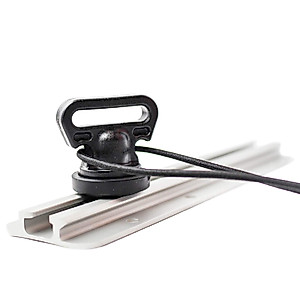 YakAttack Track Mount Vertical Tie Down, Black - 2 Pack (AAP-1025) | Kayak Fishing Accessories