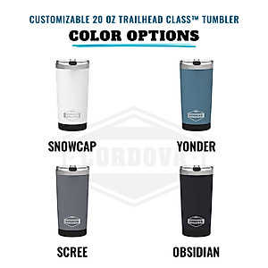 Cordova Outdoors Trailhead Class Tumbler, 20 oz - Customizable